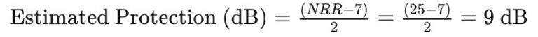 Noise Reduction Rating (NRR) - EAR Customized Hearing Protection